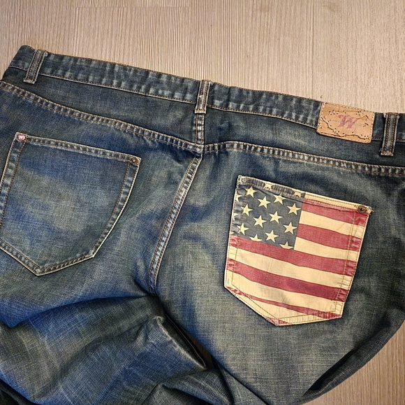 Winchester | Jeans | Winchester American Flag Themed Denim Washed Jeans ...